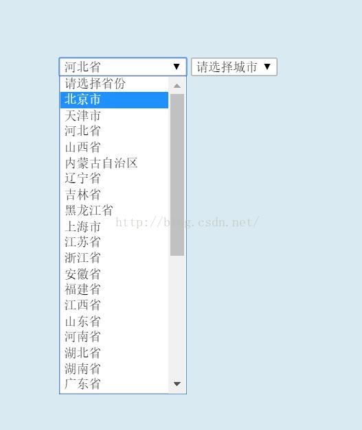 Javascript实现两个select选择框内容动态绑定js 动态绑定selcet Csdn博客 