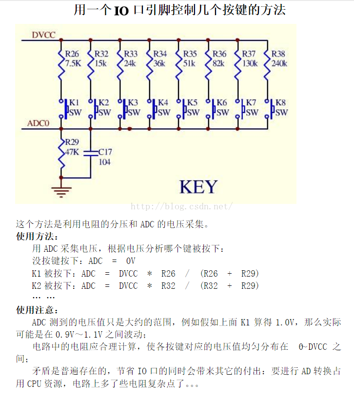 Adc按键的设计 Csdn博客 
