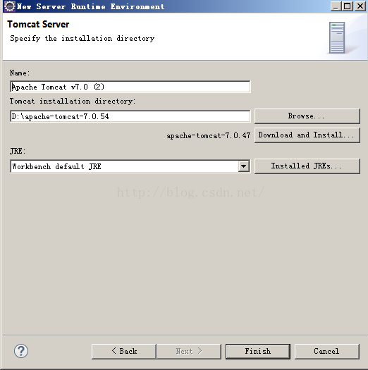 Runtime Apache Tomcat V70 Is Invalid The Specified Tomcat Installation Directory Does Not 