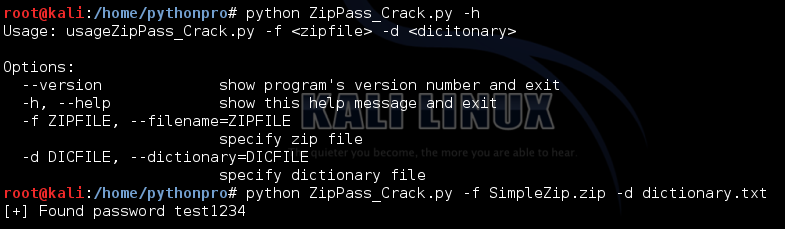 Zip加密文件字典破解Python实现_解密字典文件-CSDN博客