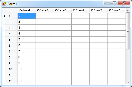 C Datagridview在headercell中显示行号的方法c Datagridview Headercell Csdn博客