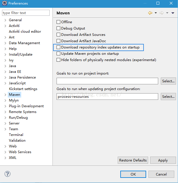 Eclipse Updating Maven Dependencies 一直加载的解决办法updating Maven Dependencies卡住 Csdn博客 