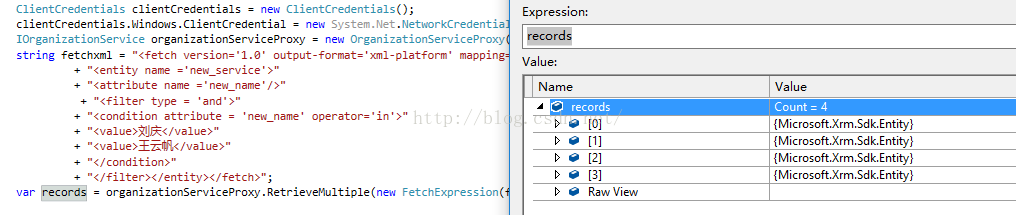 Dynamics Crm 构建in查询querycondition In查询 Csdn博客 