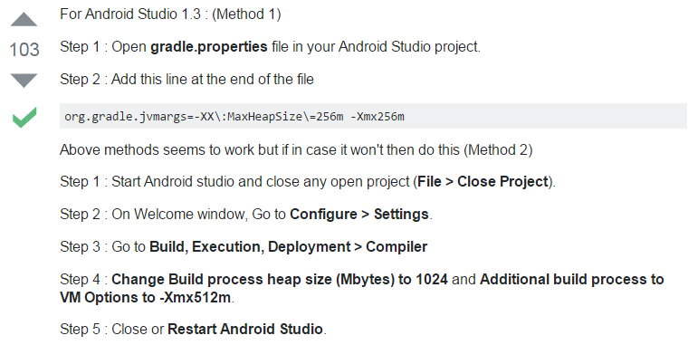 Android Studio Gradle Could not reserve enough space for object heap-CSDN博客