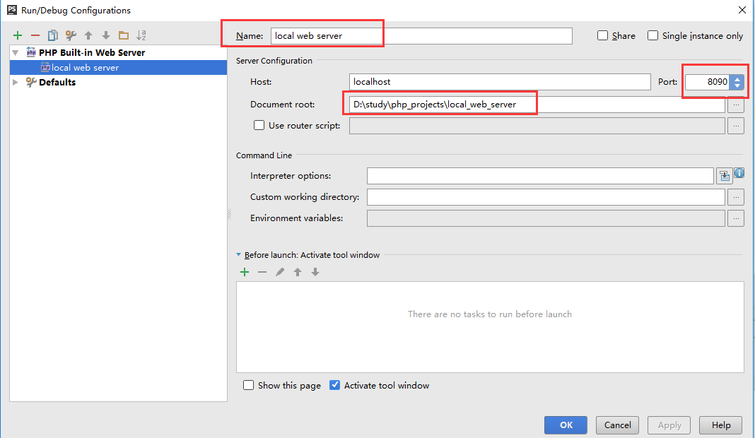 Phpstorm 配置自带webserver ，配置根目录phpstrom 内置web服务器本地根目录 Csdn博客
