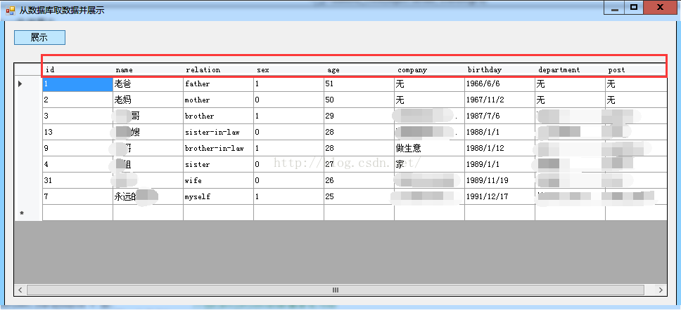 C 关于从数据库取数据，并显示在datagridview中c读写plc数据保存在数据库显示在datagridview显示在曲 Csdn博客 