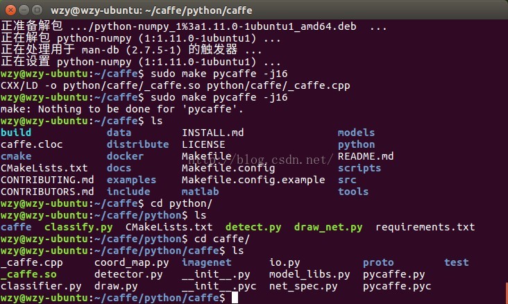 编译 Pycaffe时报错：fatal Error Numpyarrayobjecth没有那个文件或目录fatal Error 