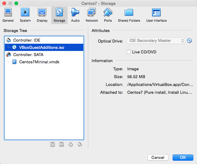 Mac OSX上虚拟机Centos7安装virtualbox guest addtions_mac vurtualbox如何命令添加组-CSDN博客