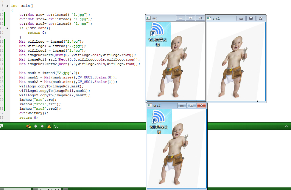在一幅图上叠加第二幅小图作为logo的实现 ,addWeighted和copyTo方法 opencv_java opencv copyto和addweighted有什么区别-CSDN博客
