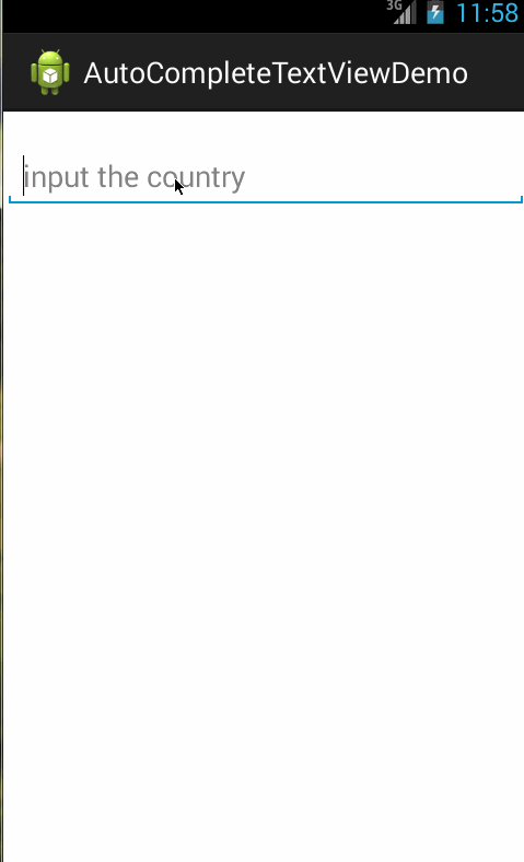 Android基础UI控件之AutoCompleteTextView_android autocompletetextview下拉框光标-CSDN博客
