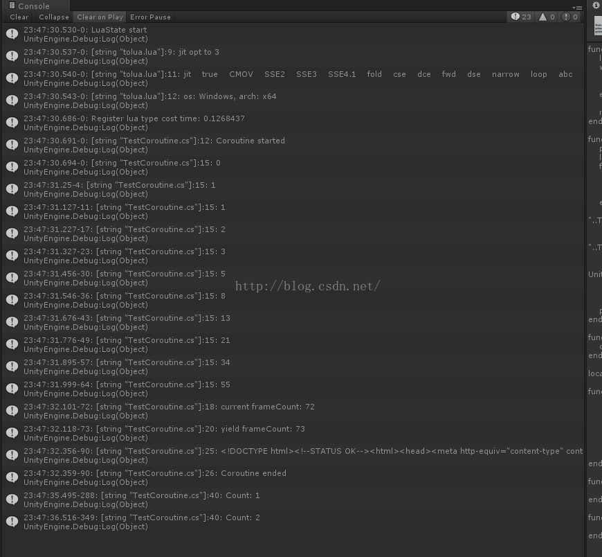 Tolua使用笔记三：tolua协程用法coroutinestep Csdn博客 