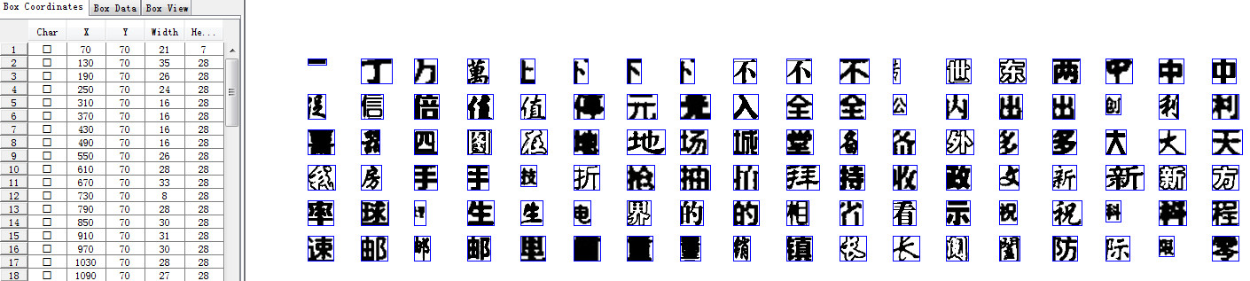 Tesseract Ocr字符训练工具及方法box Tif Csdn博客 