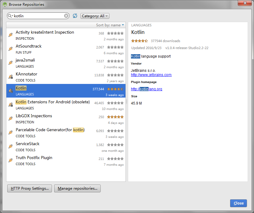 Kotlin学习（一）Kotlin插件安装_kotlin-gradle-plugin-CSDN博客