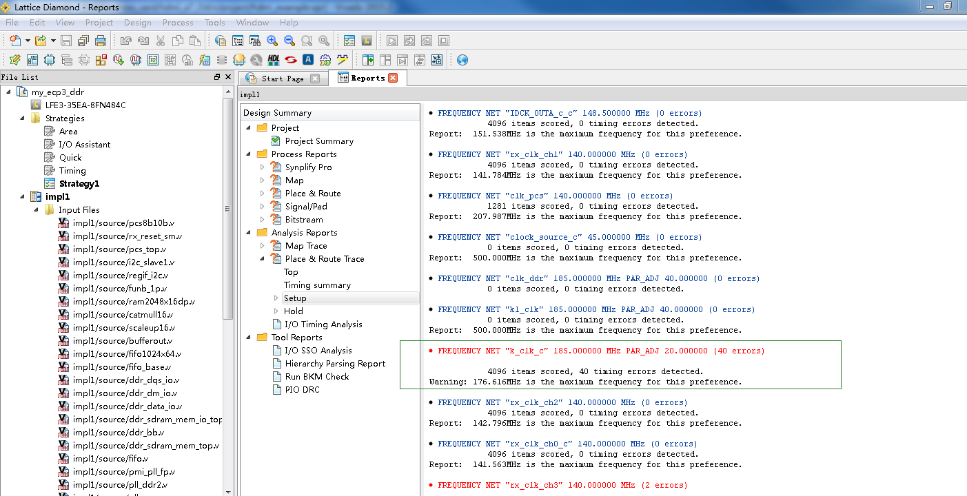 关于 Fpga设计， 时序报告的重要性。lattice时序报告 Csdn博客
