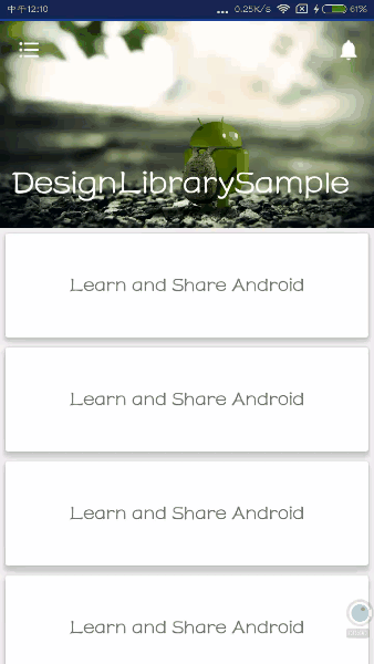 实现折叠式toolbar：collapsingtoolbarlayout 使用完全解析 Csdn博客