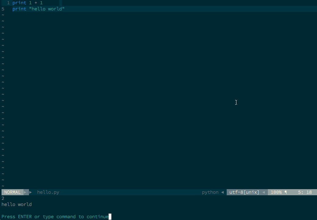 Vim插件 Quickrun 快速执行 Vim Quickrun Csdn博客 