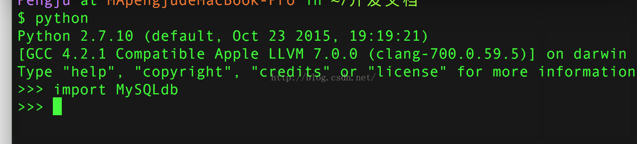 Mysqldb For Python Mac
