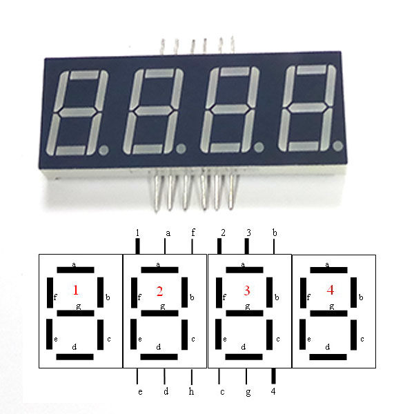 Arduino 用4位共阴数码管造一个计数器void Displayunsigned Char Com Unsigned Char Num Csdn博客