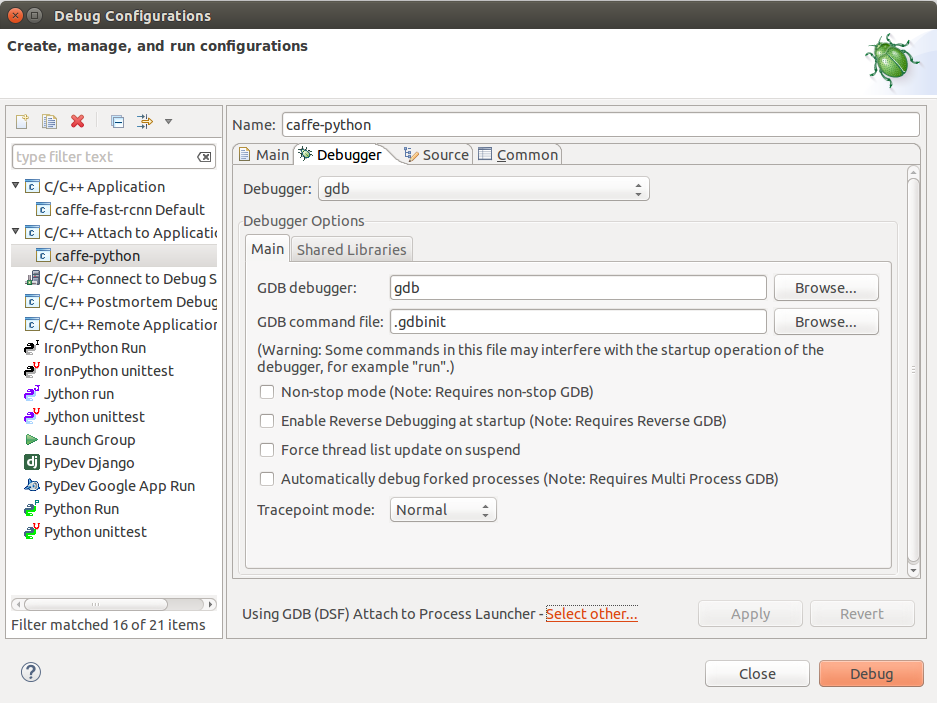 Caffe学习（九）使用nsight Eclipse调试py Faster Rcnn（cpython混合代码调试）python Nsight包 Csdn博客