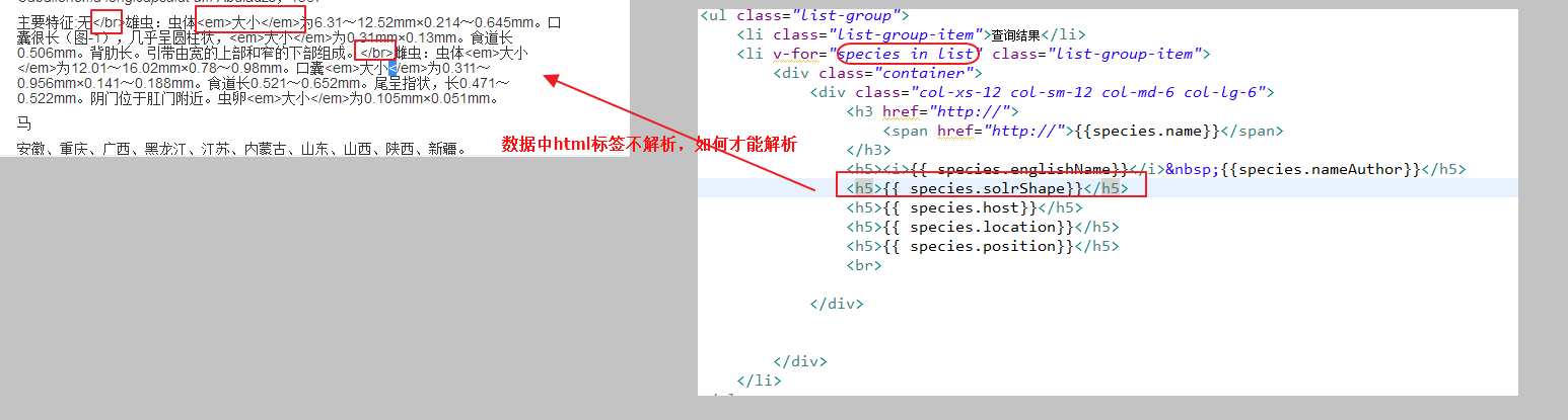 使用v Html解决vuejs渲染过程中html标签不能被解析（html标签显示为字符串） 程序员大本营