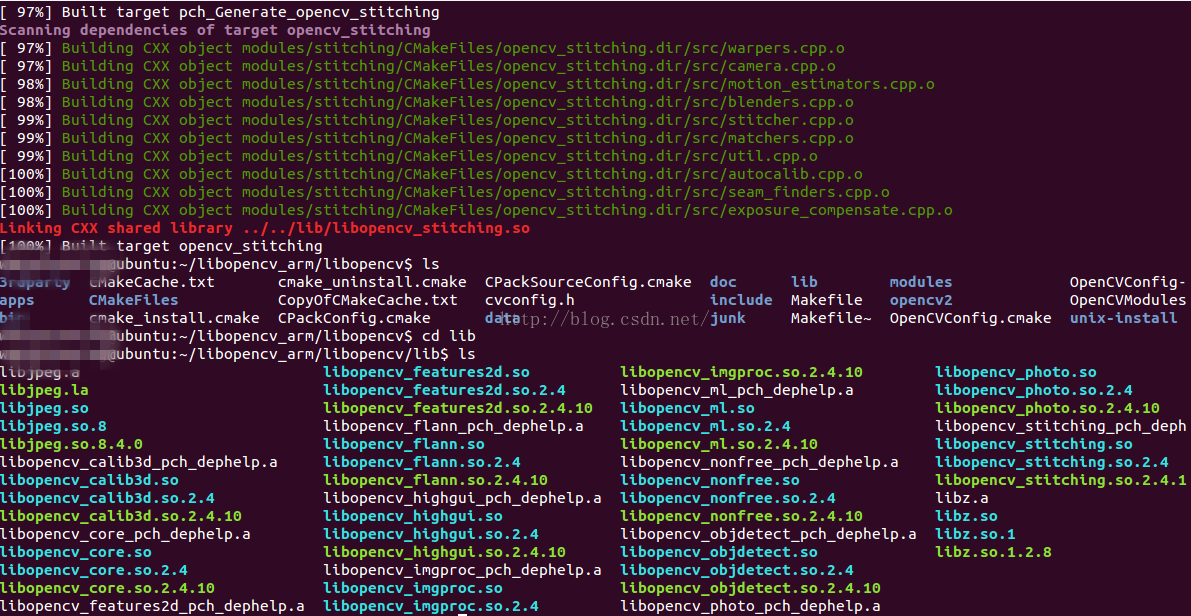 Arm Linux Gnueabihf编译器在ubuntu环境下交叉编译opencv2 4 10 使用arm Bi对opencv进行编译 Csdn博客