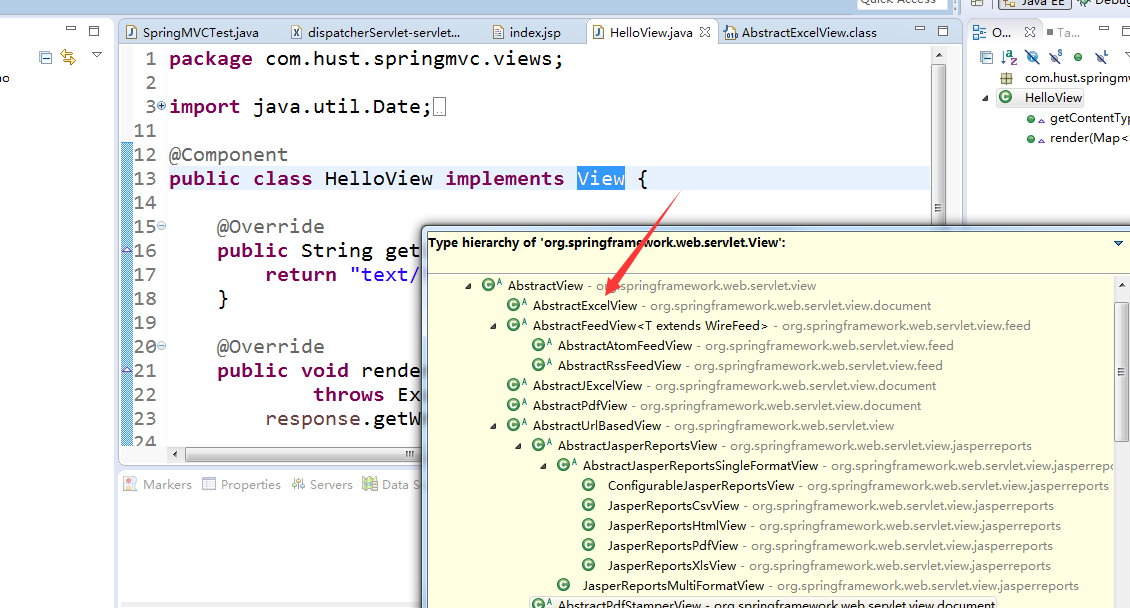 Spring Mvc 中自定义视图 Component 及 配置 多个视图解析器 Excel视图 Csdn博客
