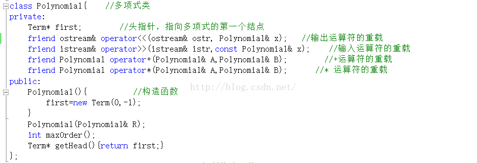 C 数据结构 用单链表实现多项式的类定义用已经编写好的单链表类完成多项 式的类定义 Csdn博客 7796