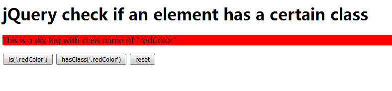 怎么使用jquery判断一个元素是否含有一个指定的类（class）_jq 判断是否有某个class-CSDN博客