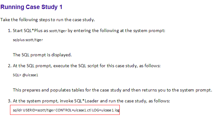 SP2-0042:Unknow command 'load data' - rest of line ignored._sp2-0042 ...