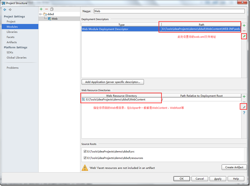 idea 导入一个基本的Eclipse web项目_web facet resources are not-CSDN博客
