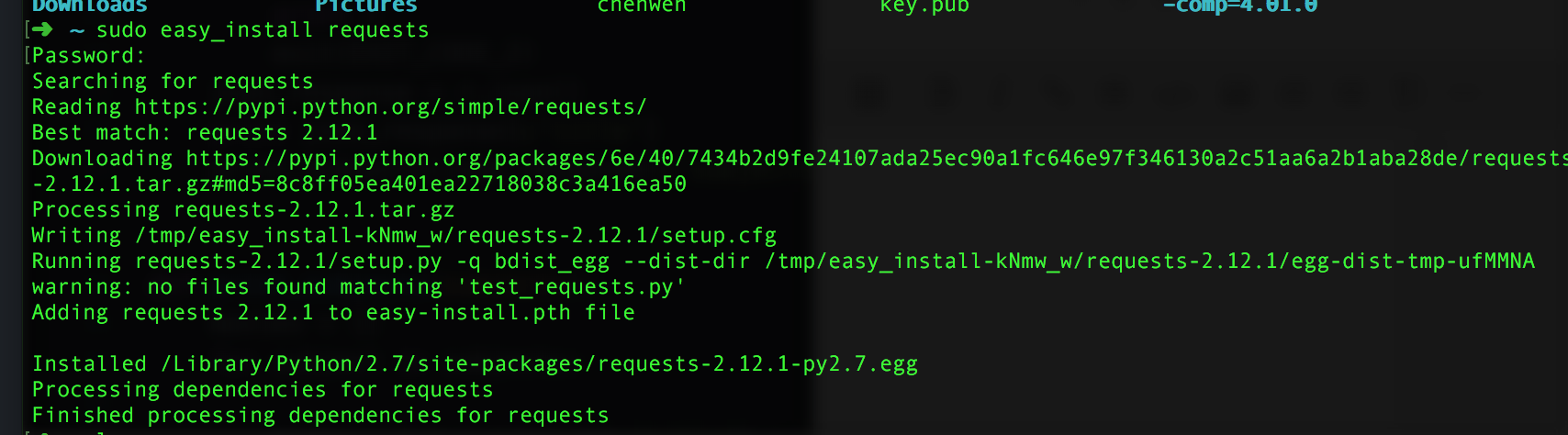 Mac 安装python网络请求包requestsrequests库 Mac 下载 Csdn博客
