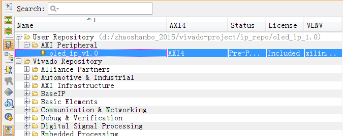 使用vivado进行zedboard的OLED测试（创建IP核）_vivado merge changes from customization gui wizard-CSDN博客