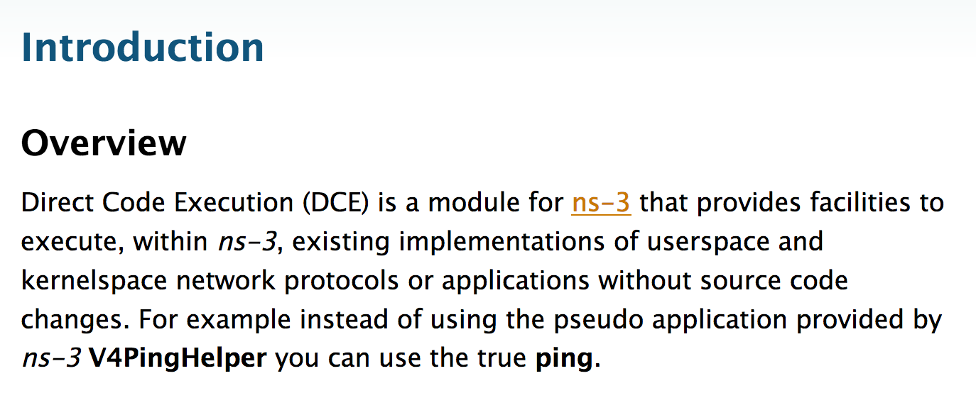 ns3 DCE(Direct Code Execution)_dce-module-CSDN博客