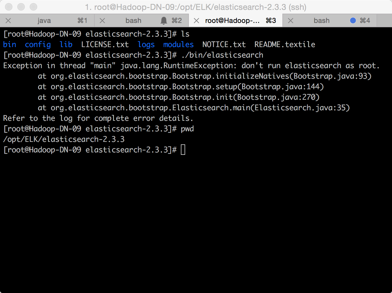 解决linux下root运行elasticsearch异常linux里elasticsearch创建在root下怎么办 Csdn博客 