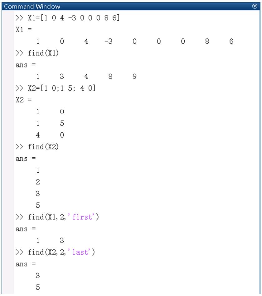 Matlab与数据结构 搜索向量或矩阵中非零元素的位置matlab矩阵非零元素的位置 Csdn博客