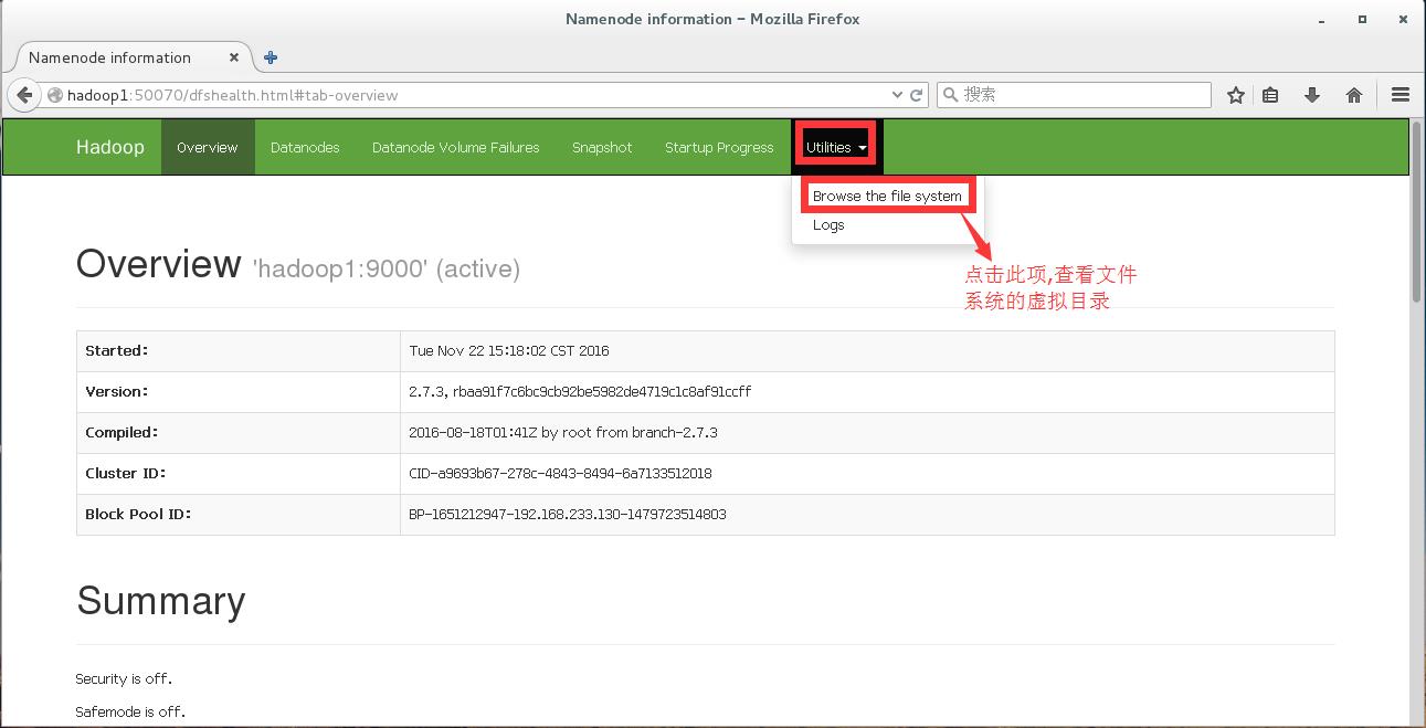 Hadoop文件系统hdfs的浏览器查看browsing Hdfs Csdn博客