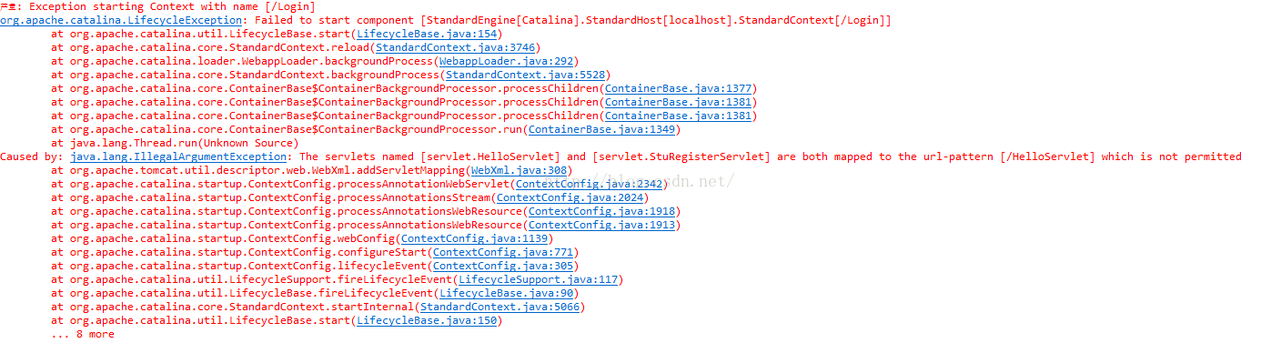 Web开发——报错：tomcat启动server Tomcat V8 0 Server At Localhost Failed To Start Csdn博客