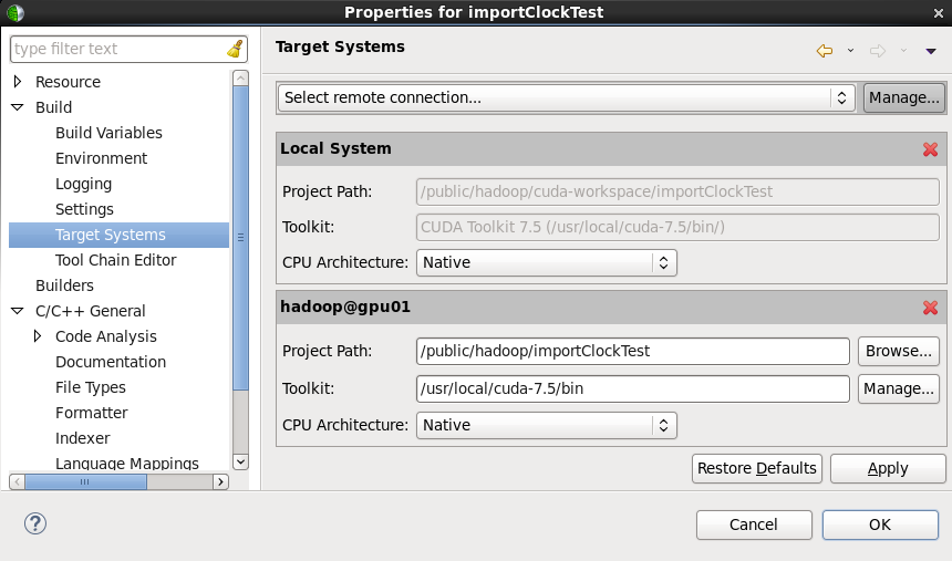 NSight Eclipse Edition 下创建CUDA程序并执行远程编译及调试_nsight远程开发-CSDN博客