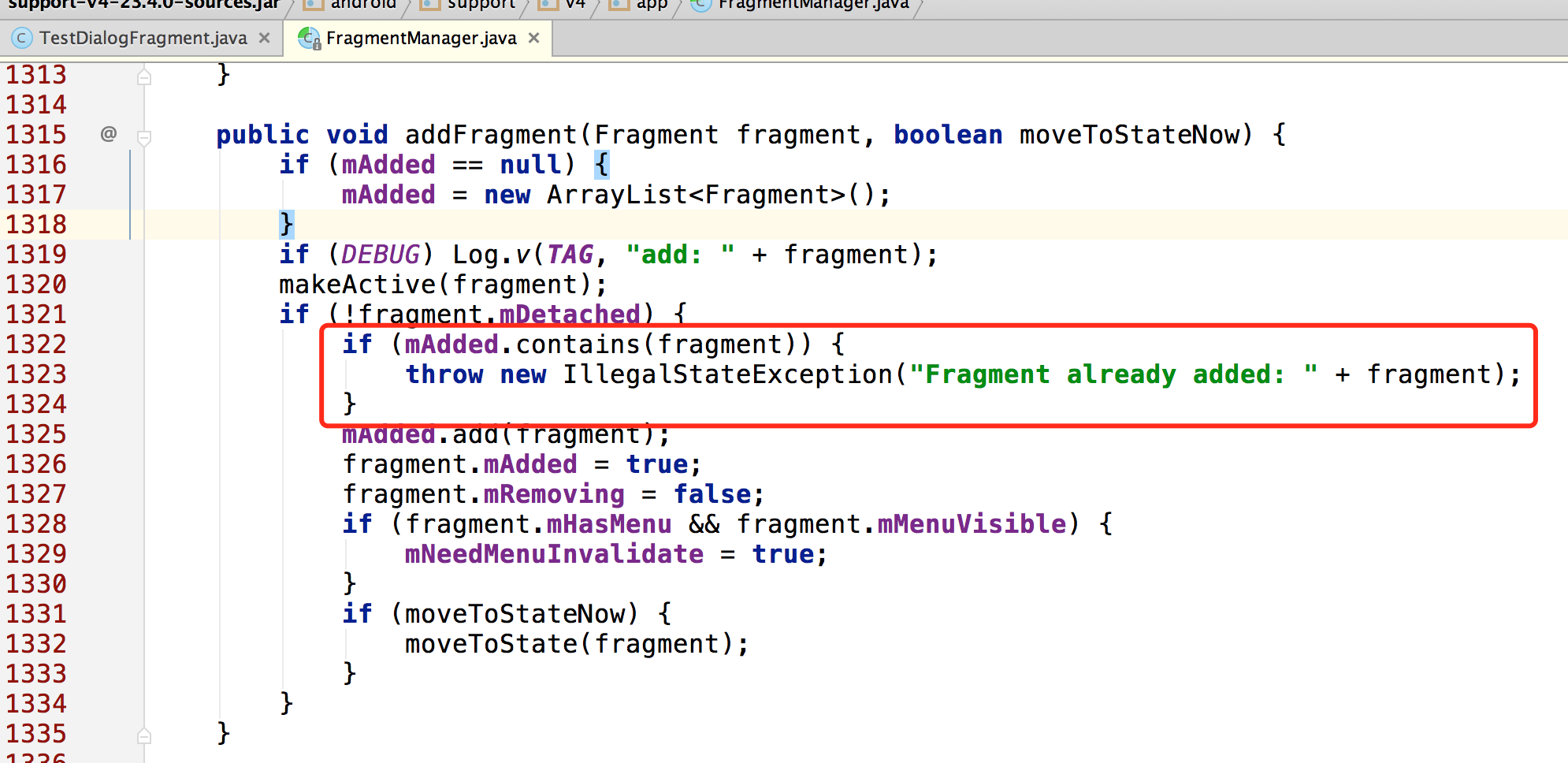 Fragment Already Added异常的原因与解决办法fragment Already Added Csdn博客 0262