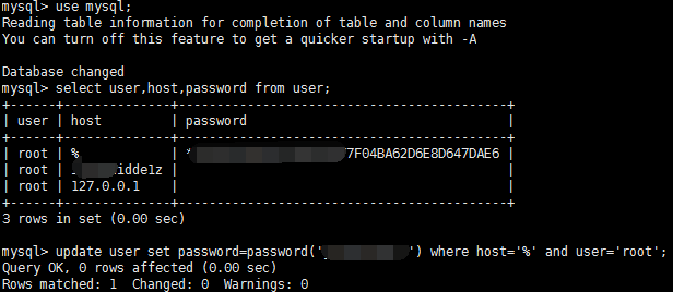 mysql sets the root password and allows remote connection - Programmer ...