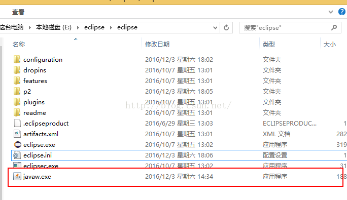 Windows下的2016 最新版 Eclipse启动出现：a Java Runtime Environment Jre Or Java Dev Windows Server 2016