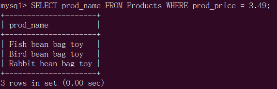 Mysql必知必会 过滤数据（单字段过滤）mysql Session Query Filter 只取部分列 Csdn博客