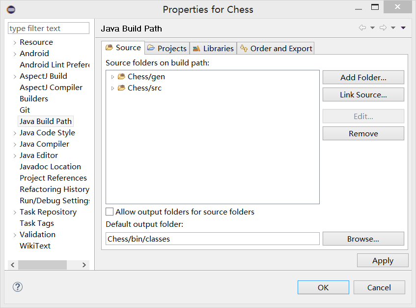 Android工程gen already exists but is not a source folder. Convert to a source folder or rename it ...