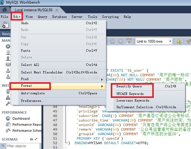 Mysql Workbench 设置sql关键字大写workbench Lsdyna 插入关键字 Csdn博客 1558