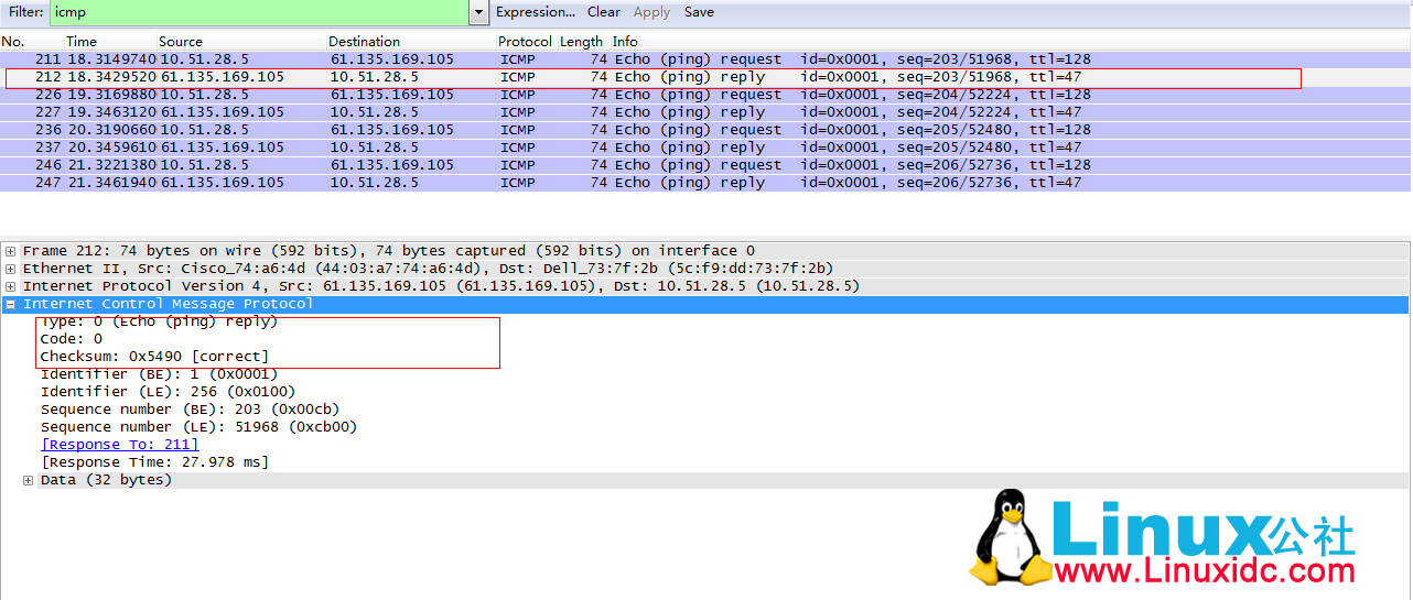 使用wireshark简单分析icmp报文pingwireshark Icmp Csdn博客