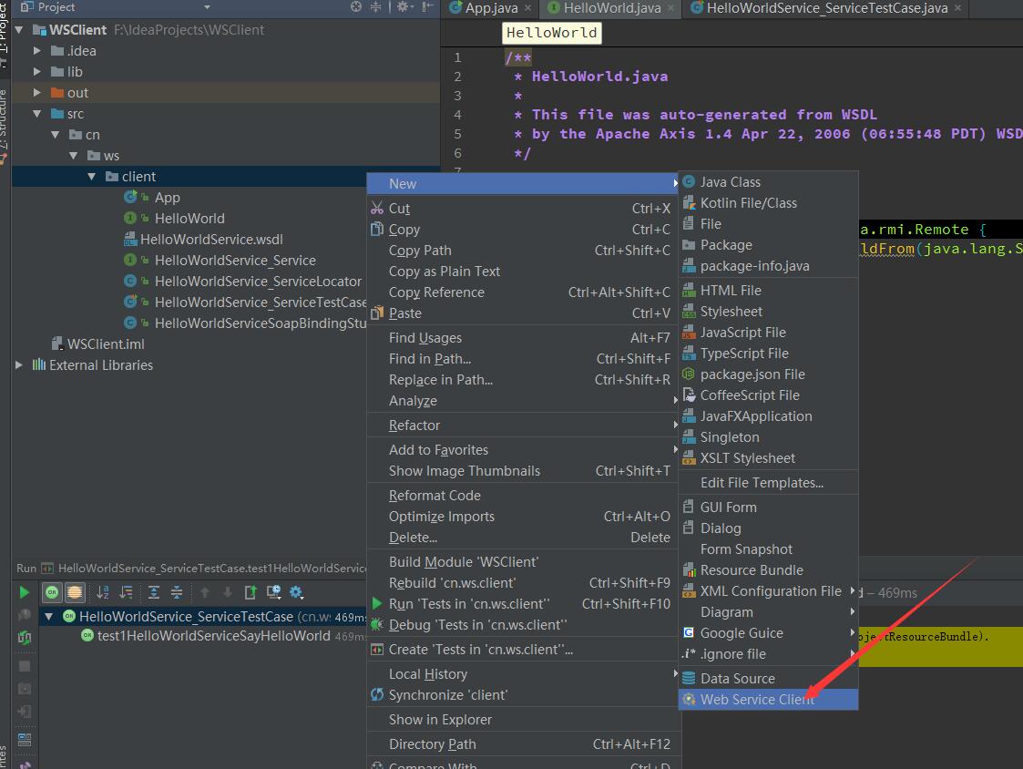 Intellij Idea 下 生成webserviceclient Ws客户端idea 生成webservice Client Csdn博客