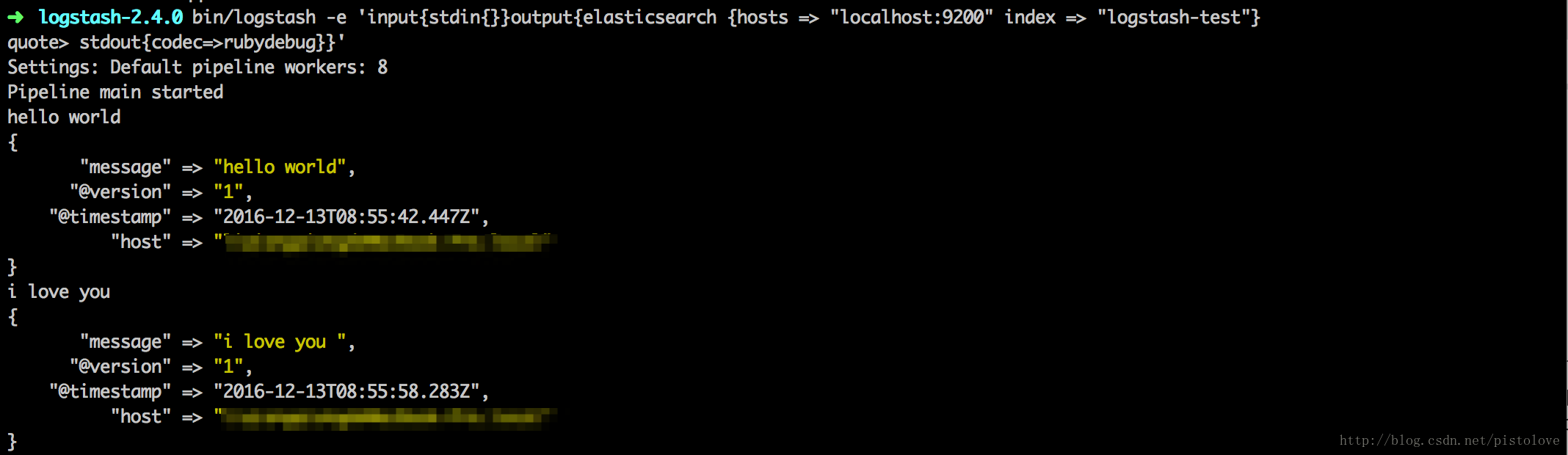 【入门篇】logstash、elasticsearch、kibana搭建日志平台 [ruby 0 Thread 4 1] Elasticsearch Attempted To Csdn博客