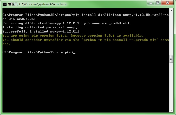 Win7，64位下python352，安装numpy、matplotlib、scipy（whl文件）scipy的whl Csdn博客