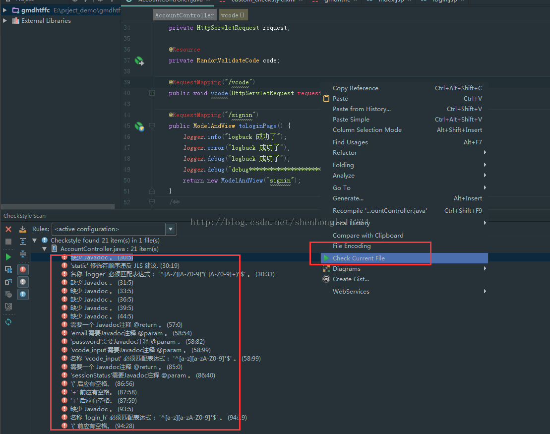 Idea，配置checkstyle 【提高代码质量检查代码规范的工具 】checkstyleintellij Idea方法参数名字检查 Csdn博客