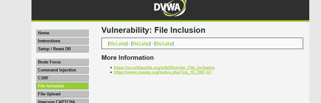 DVWA安装后File Inclusion出现问题The PHP function allow_url_include is not ...